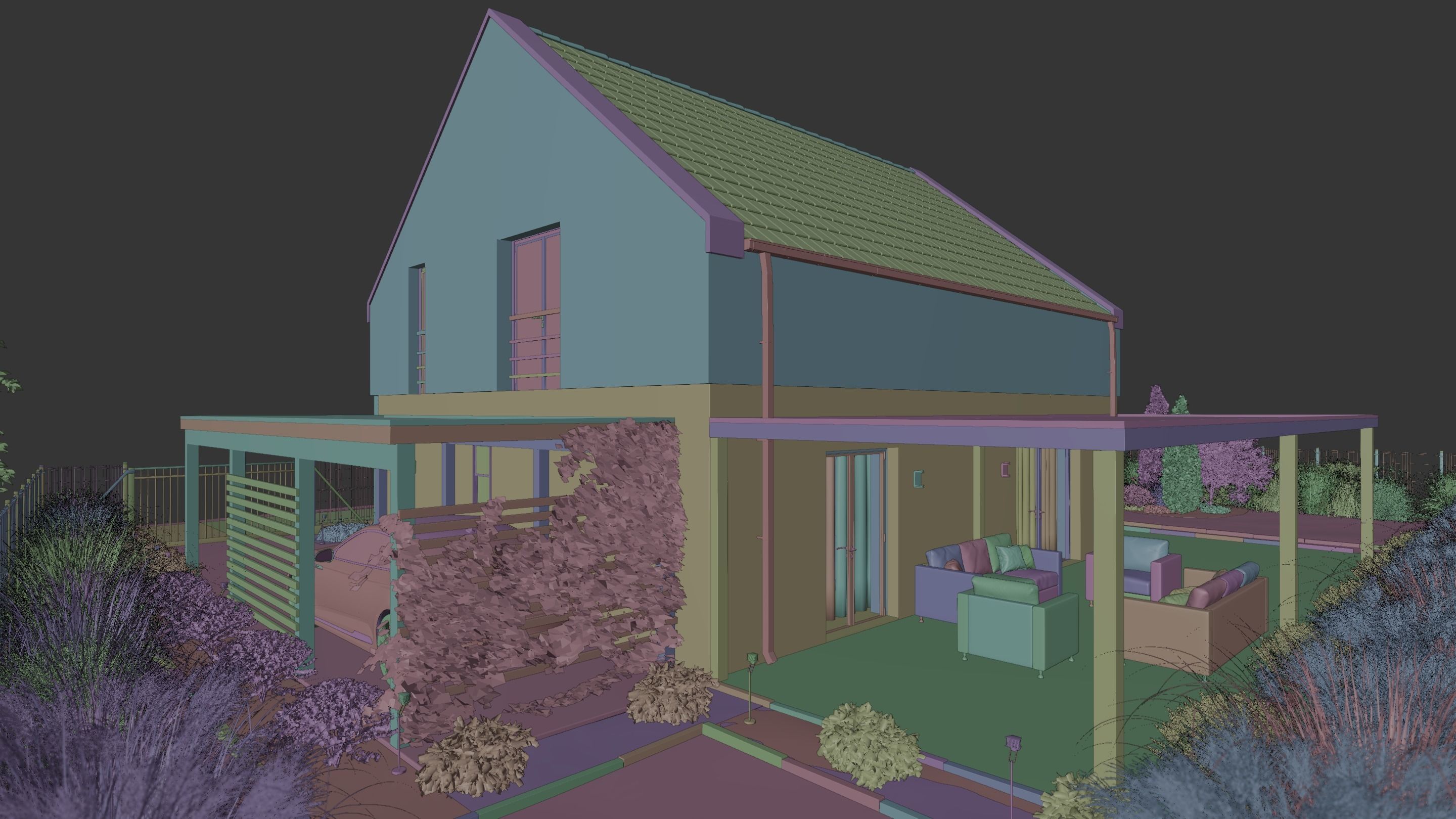 Exterior house 3D model | CGTrader