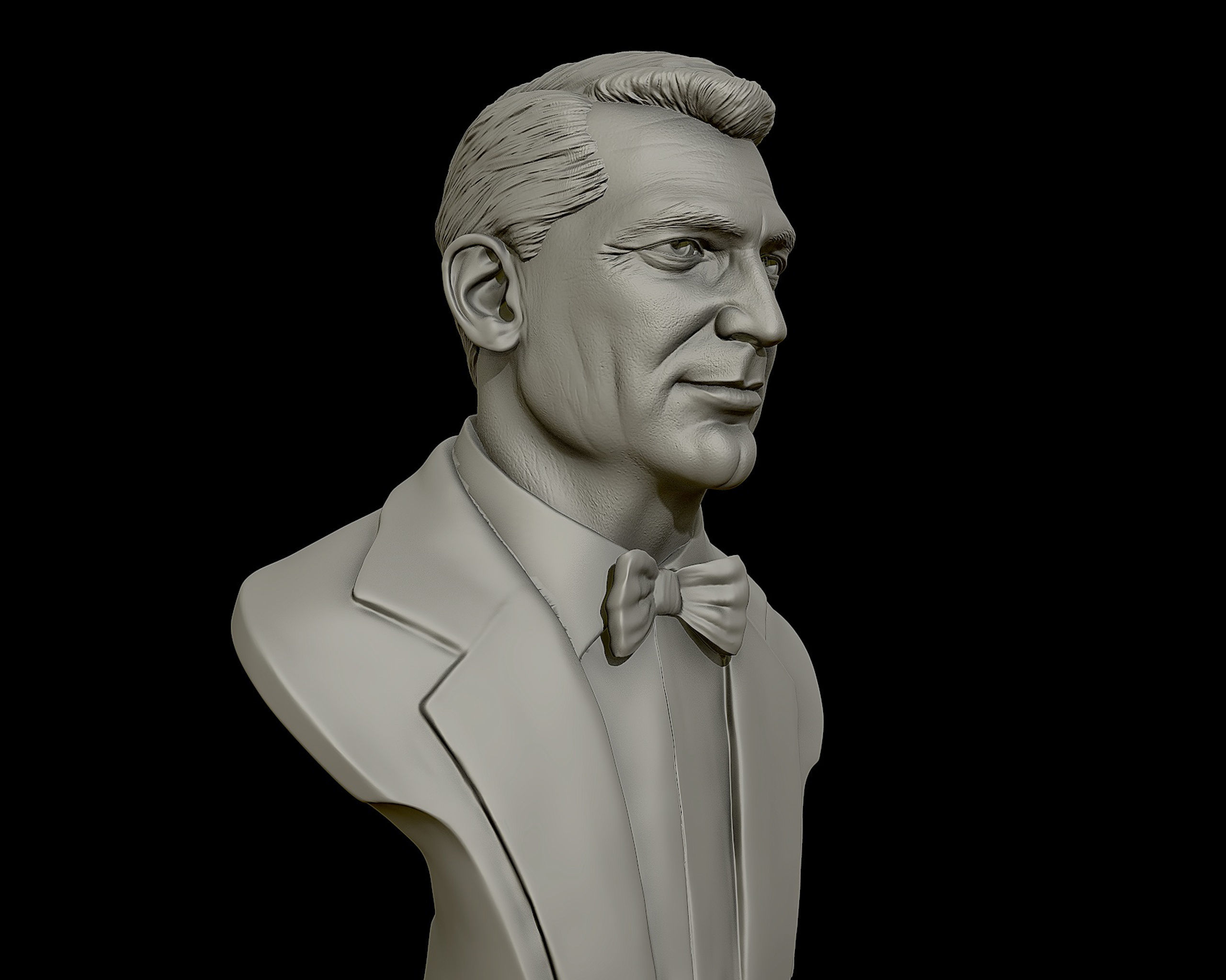Cary Grant bust sculpture 3D model 3D printable | CGTrader