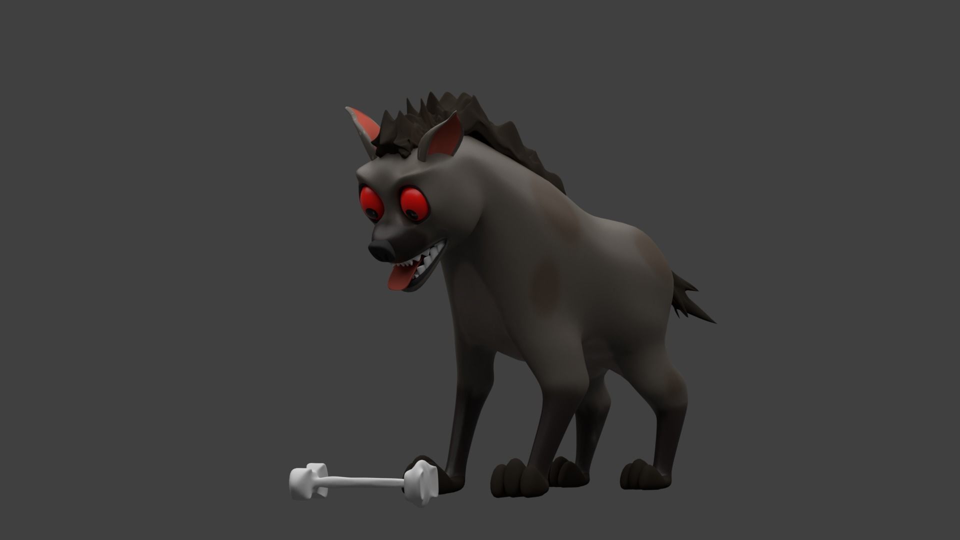 3D model Hyna animal VR / AR / low-poly | CGTrader