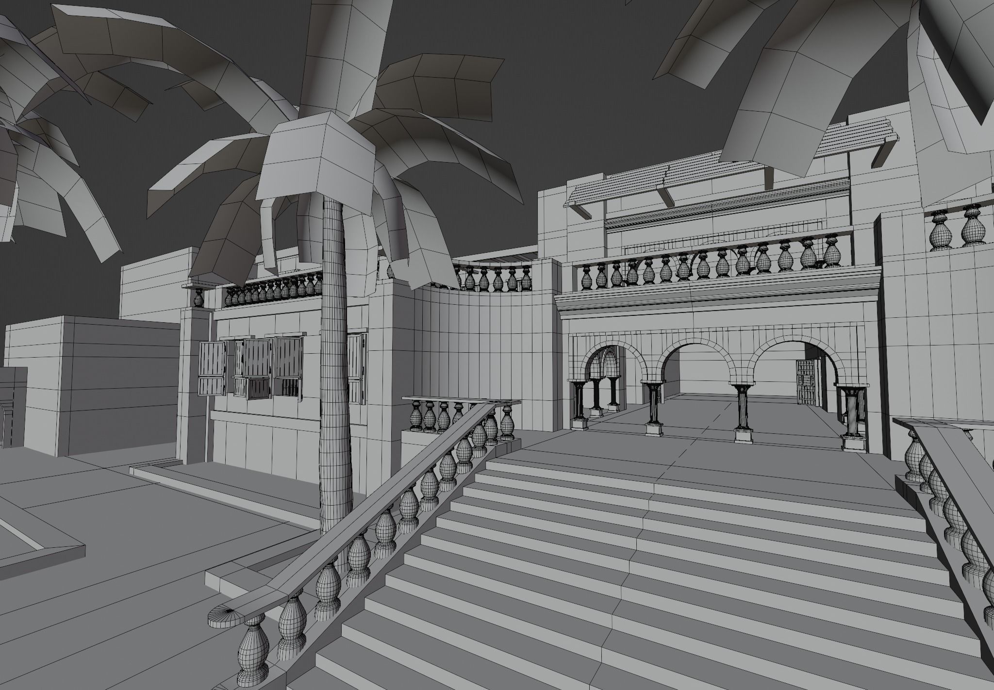 ancient arabian palace 3D model | CGTrader