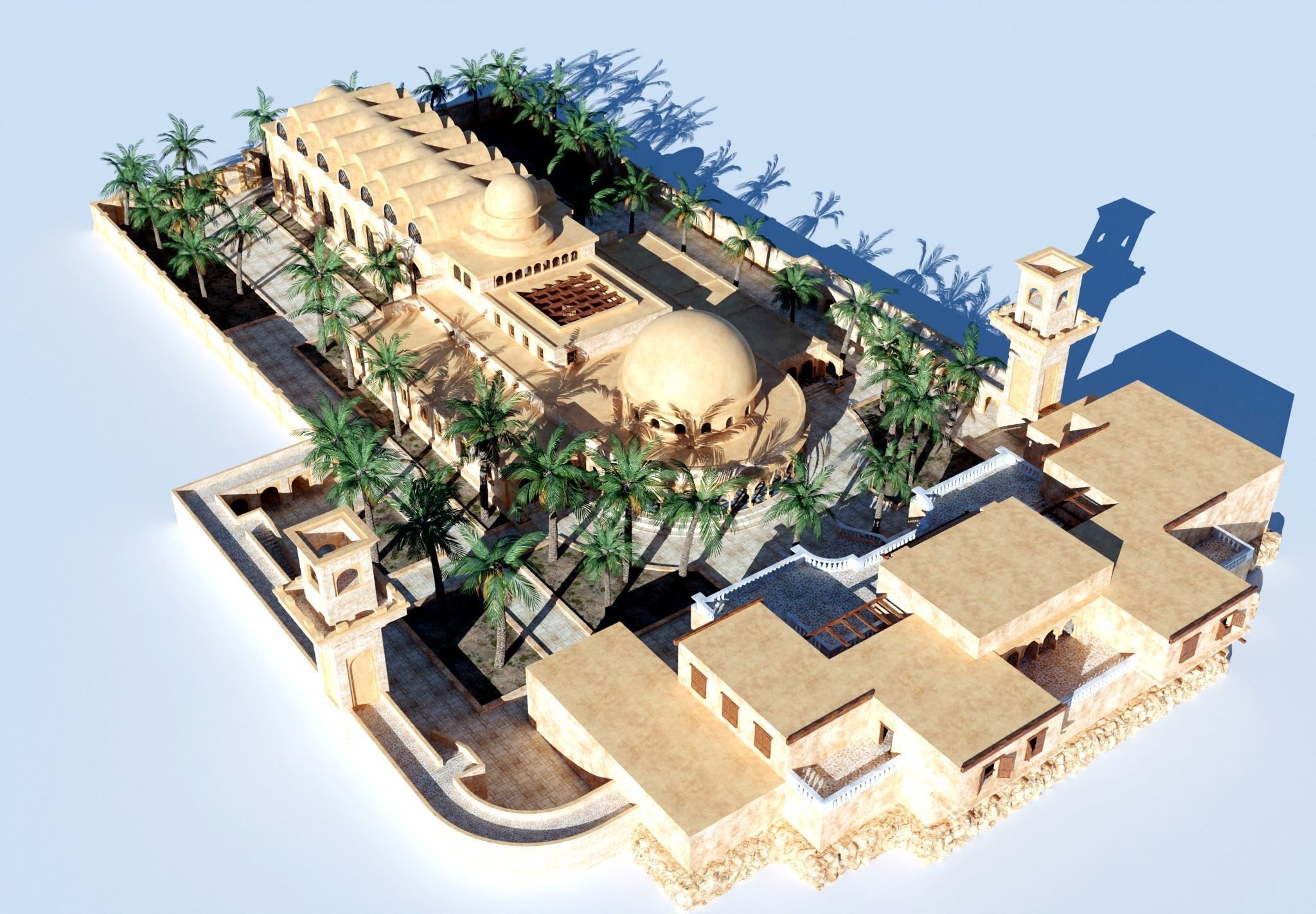 ancient arabian palace 3D model | CGTrader