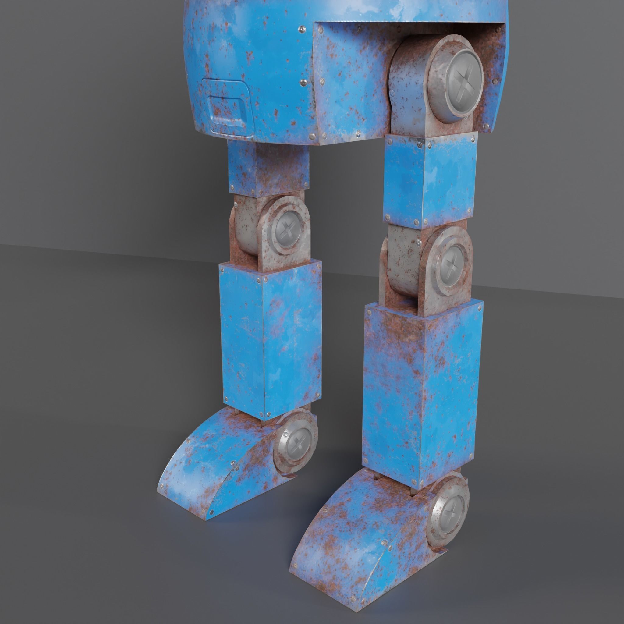 3D model Cute Rusty Robot VR / AR / low-poly | CGTrader