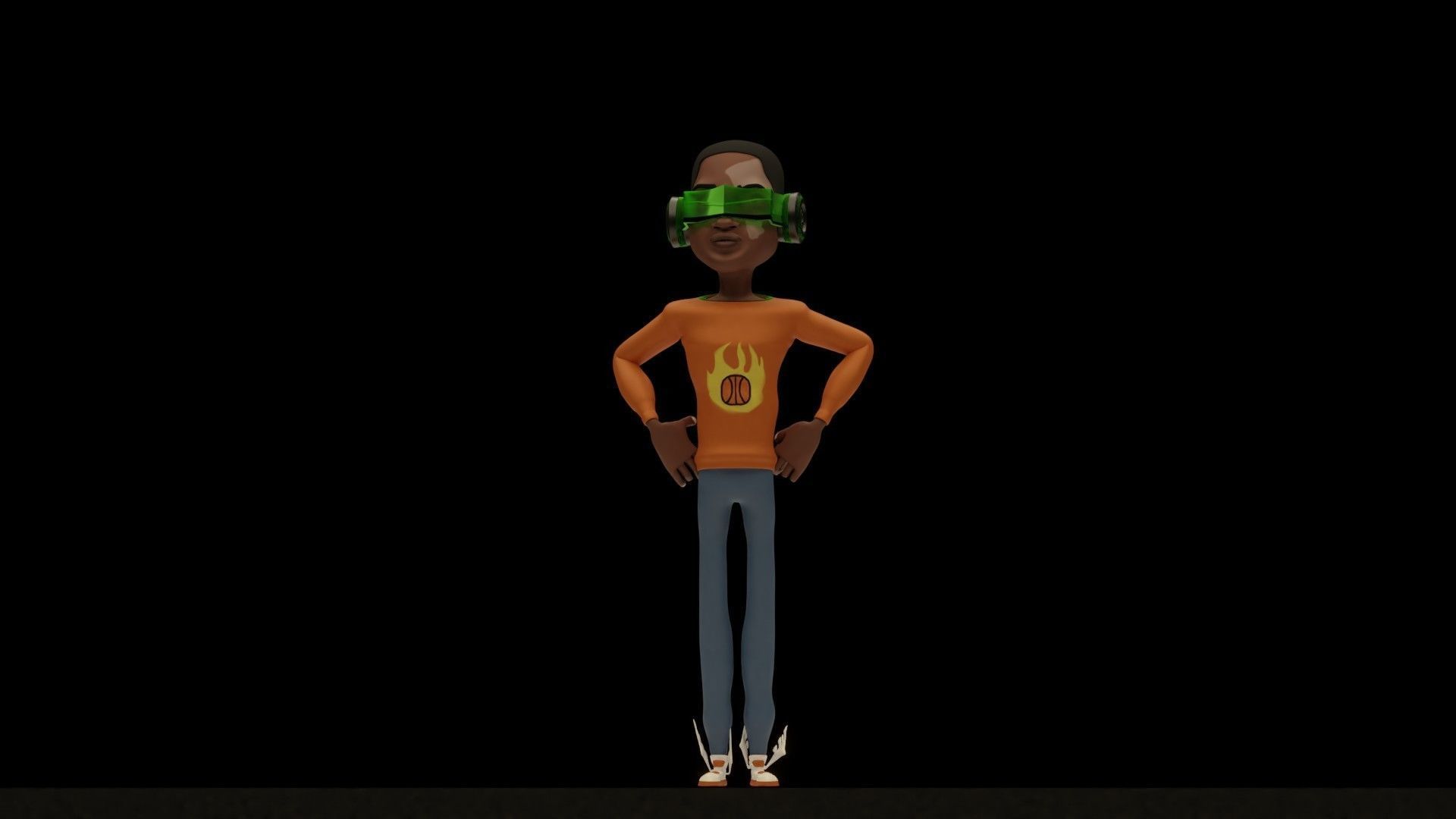 danny superhero 3D model animated rigged | CGTrader