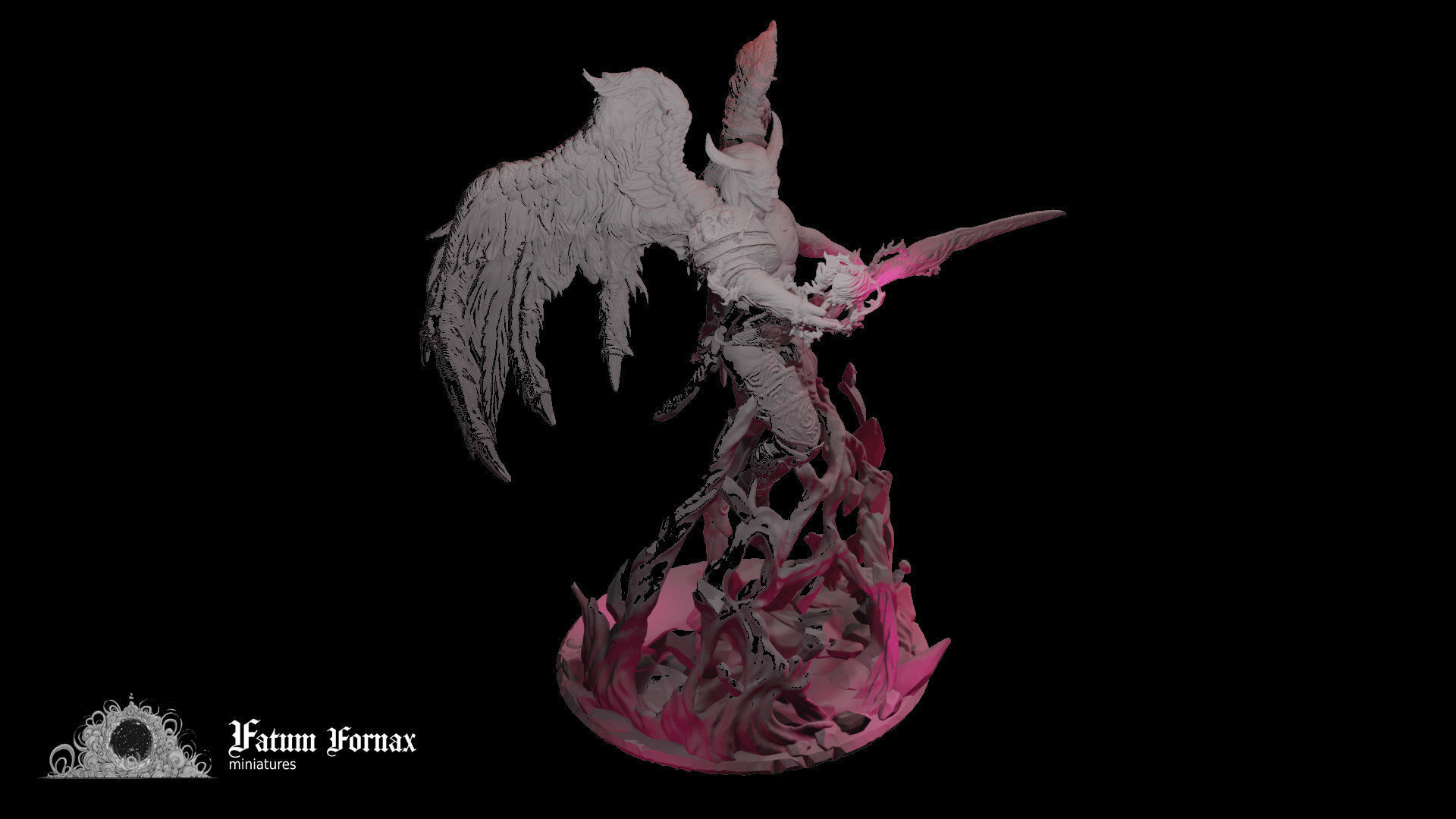 Demonic avatar - Pre-supported for 100 and 60 mm base 3D model 3D ...