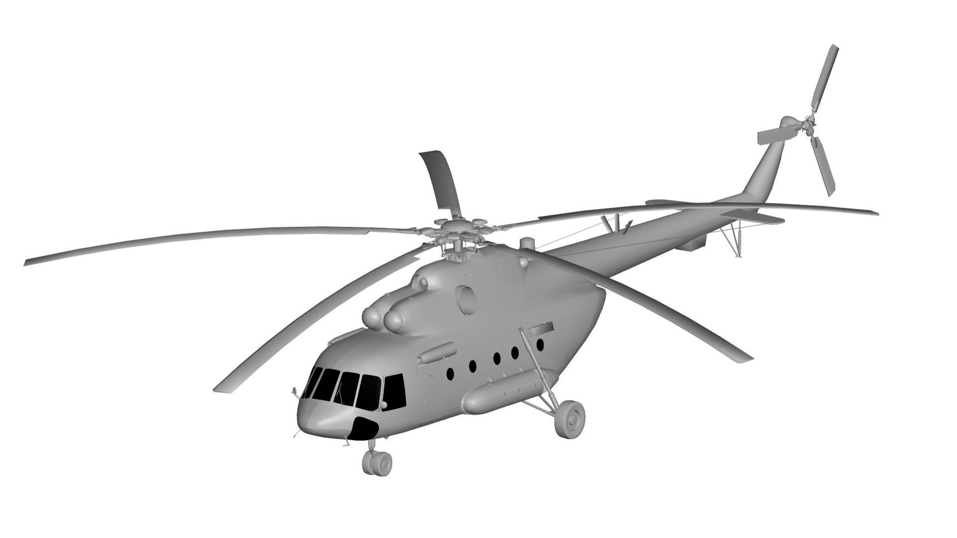 Mil Mi-17 3D model | CGTrader