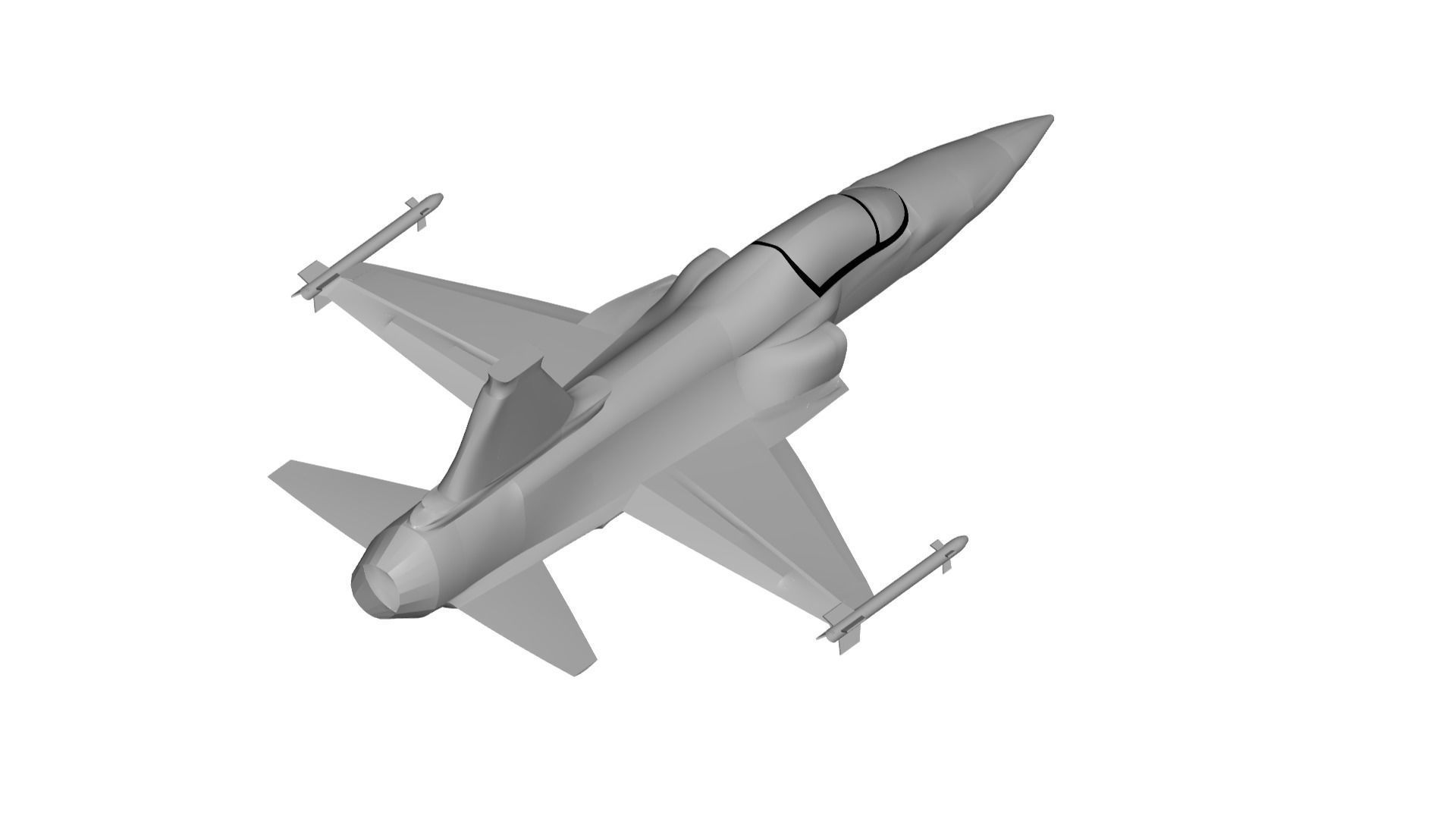 Northrop F-20 Tigershark 3D model | CGTrader