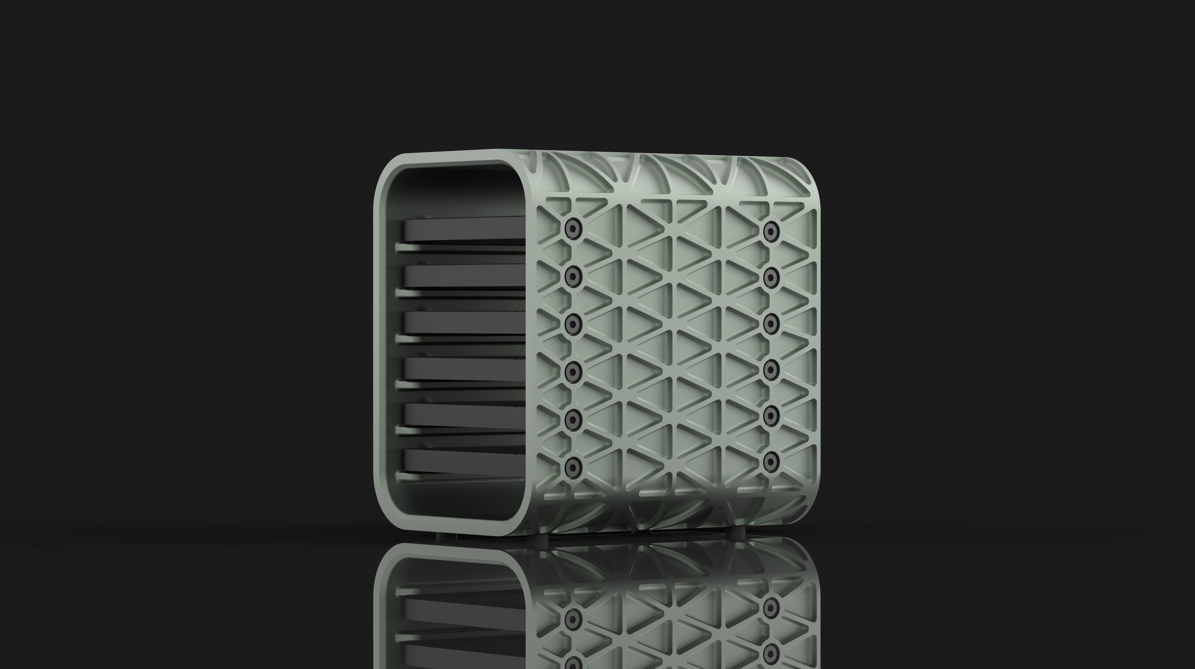 AERO SPACE HARD DRIVE ENCLOSURE - SSD - 6 DRIVE 3D model 3D printable ...