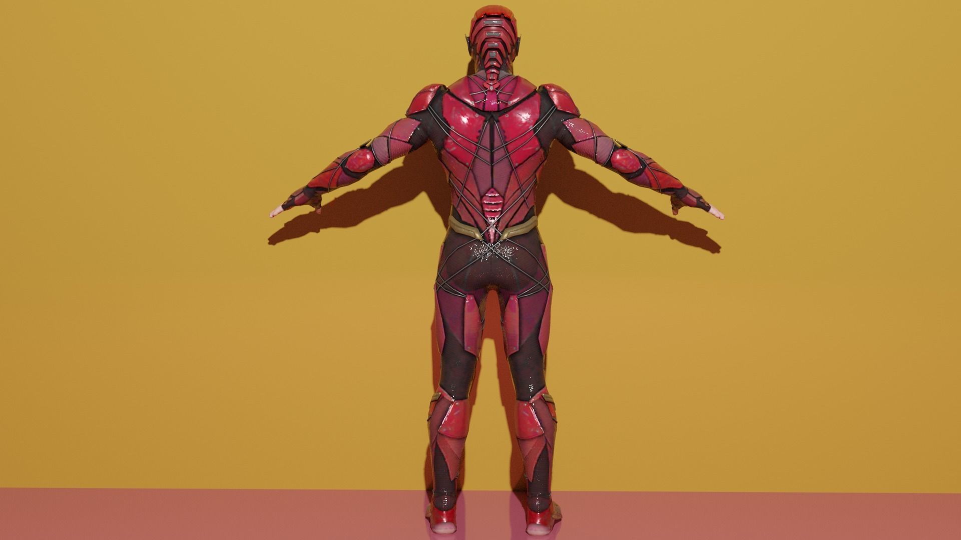 The Flash in suit 3D model rigged | CGTrader