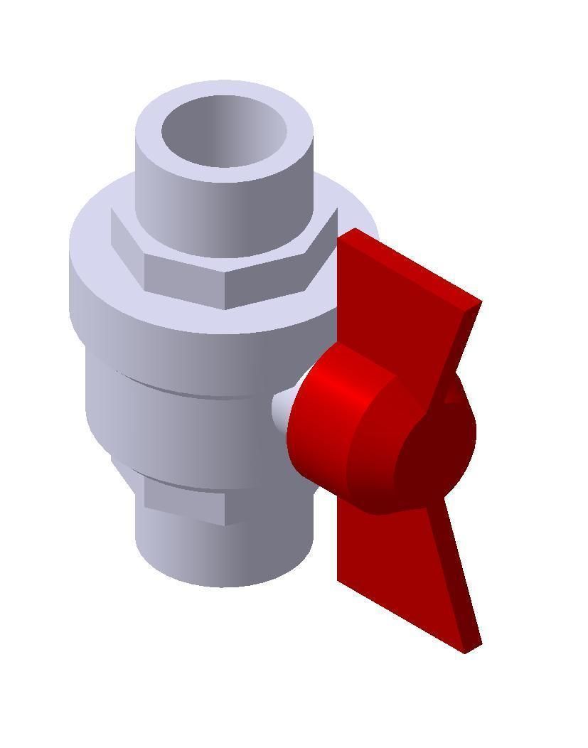 Ball Valve Bugatti 327 three quarters inch 3D model | CGTrader