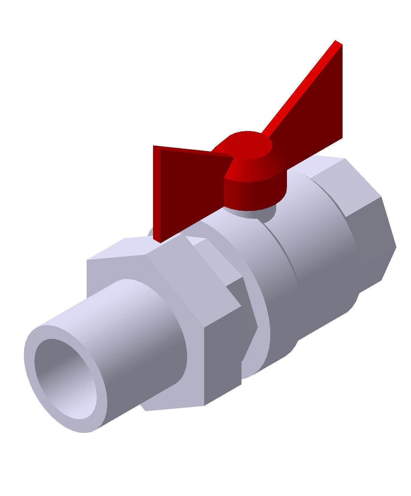 Ball Valve Bugatti 322 three quarters inch 3D model | CGTrader