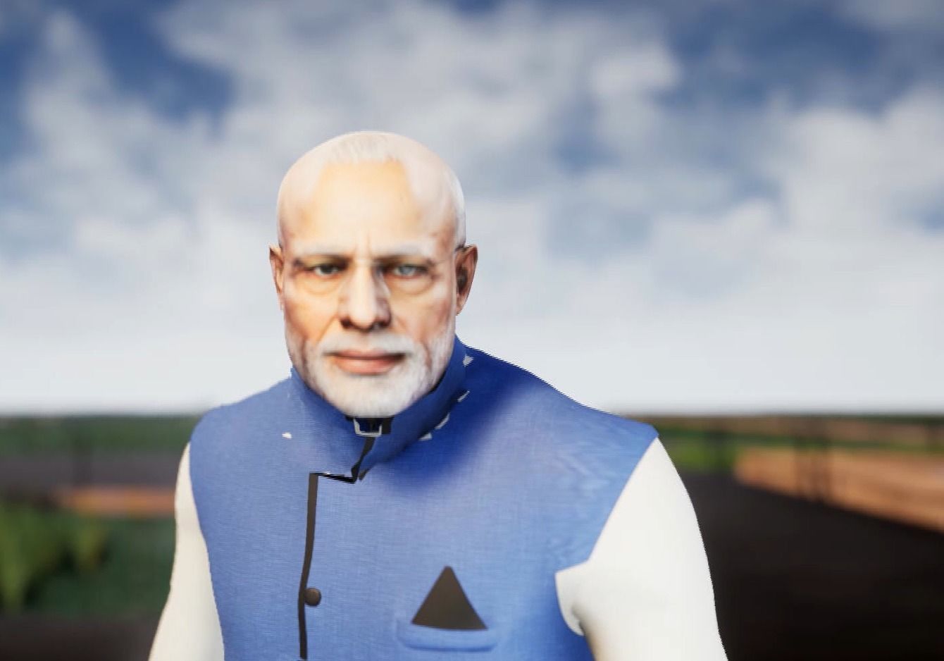 President Mod of India 3D Unreal Engine 4-coolgames 3D model rigged ...