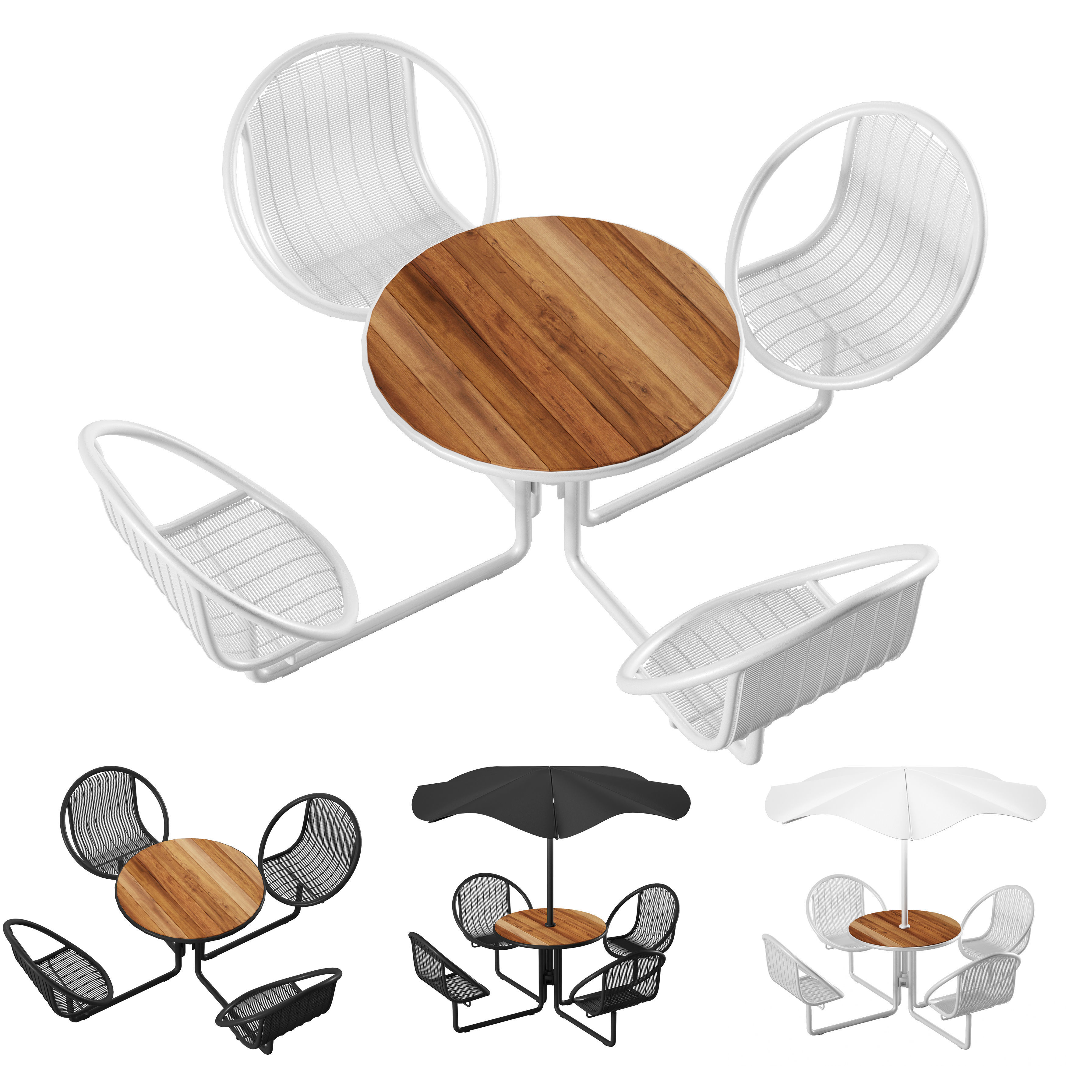 Carousel Picnic Table 3D model | CGTrader
