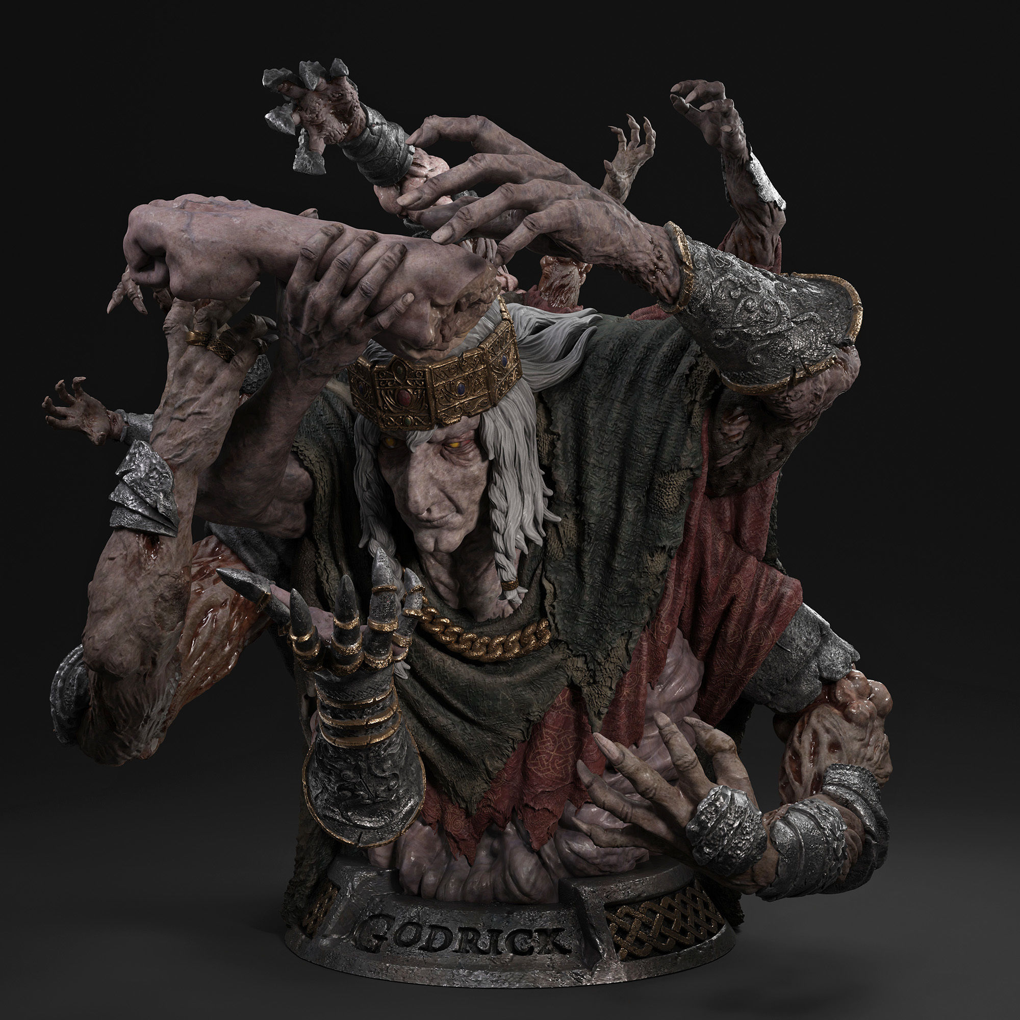 Godrick the grafted 3D model 3D printable | CGTrader