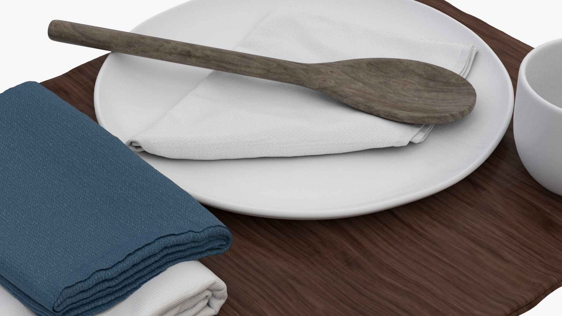 3D model 4K Textures Plates and with Napkin VR / AR / low-poly | CGTrader