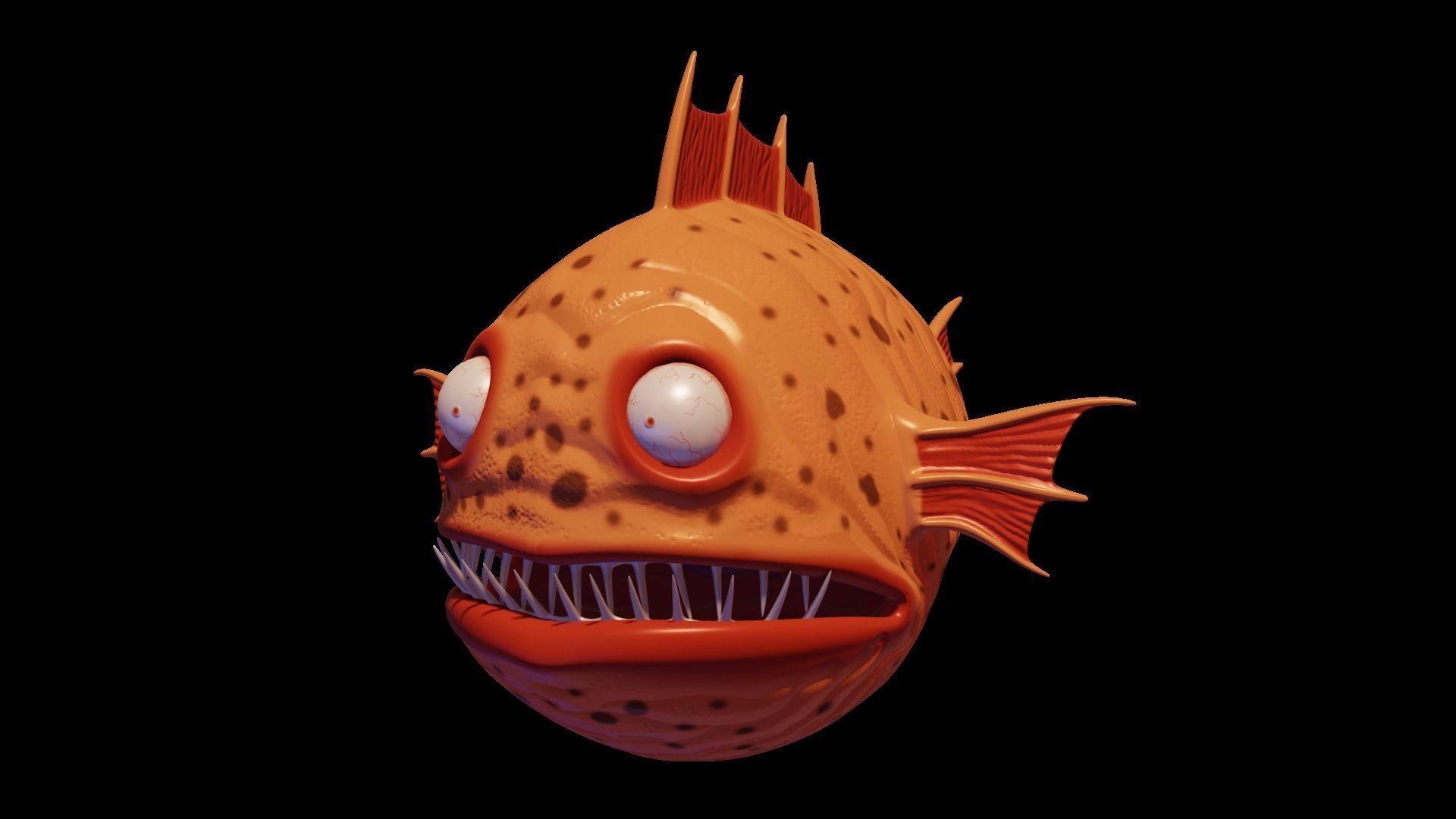 3D model creepy fish VR / AR / low-poly | CGTrader