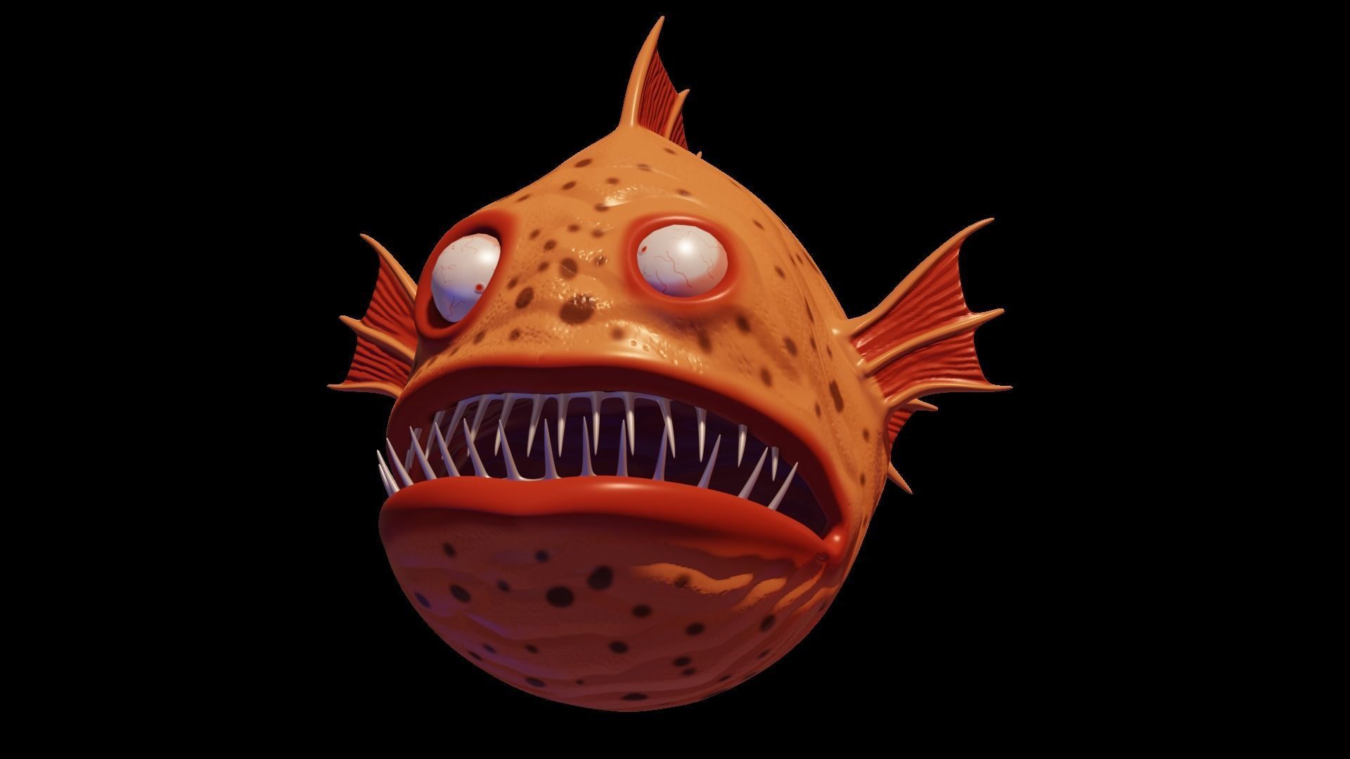 3D model creepy fish VR / AR / low-poly | CGTrader