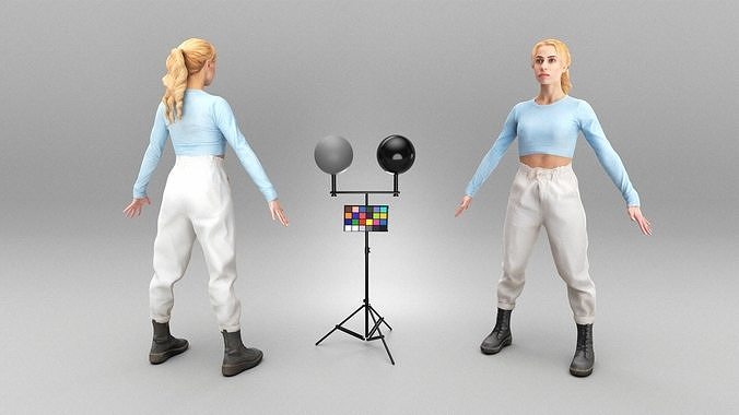 3D model Cute woman ready for animation 363 VR / AR / low-poly | CGTrader