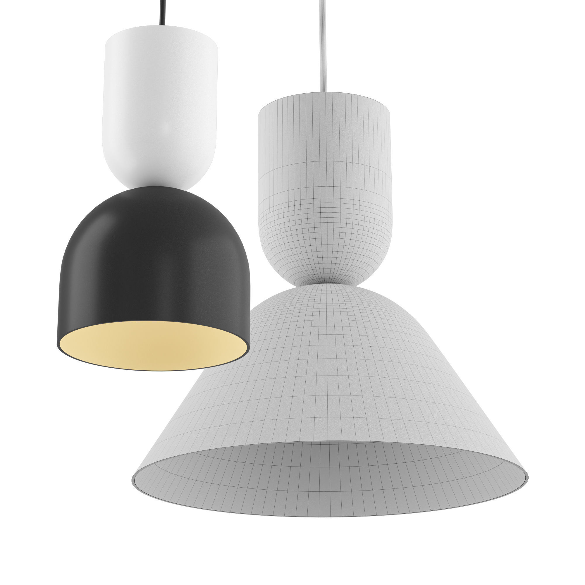ZOE DUO Intra lighting - Hanging lamp 3D model | CGTrader