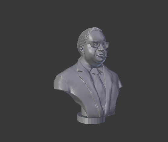 Ambedkar bust of man in suit 3D model 3D printable | CGTrader