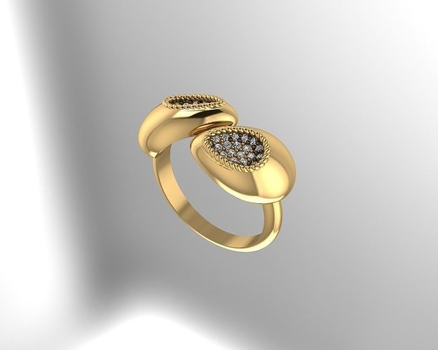 Ring Gold 3D model 3D printable | CGTrader