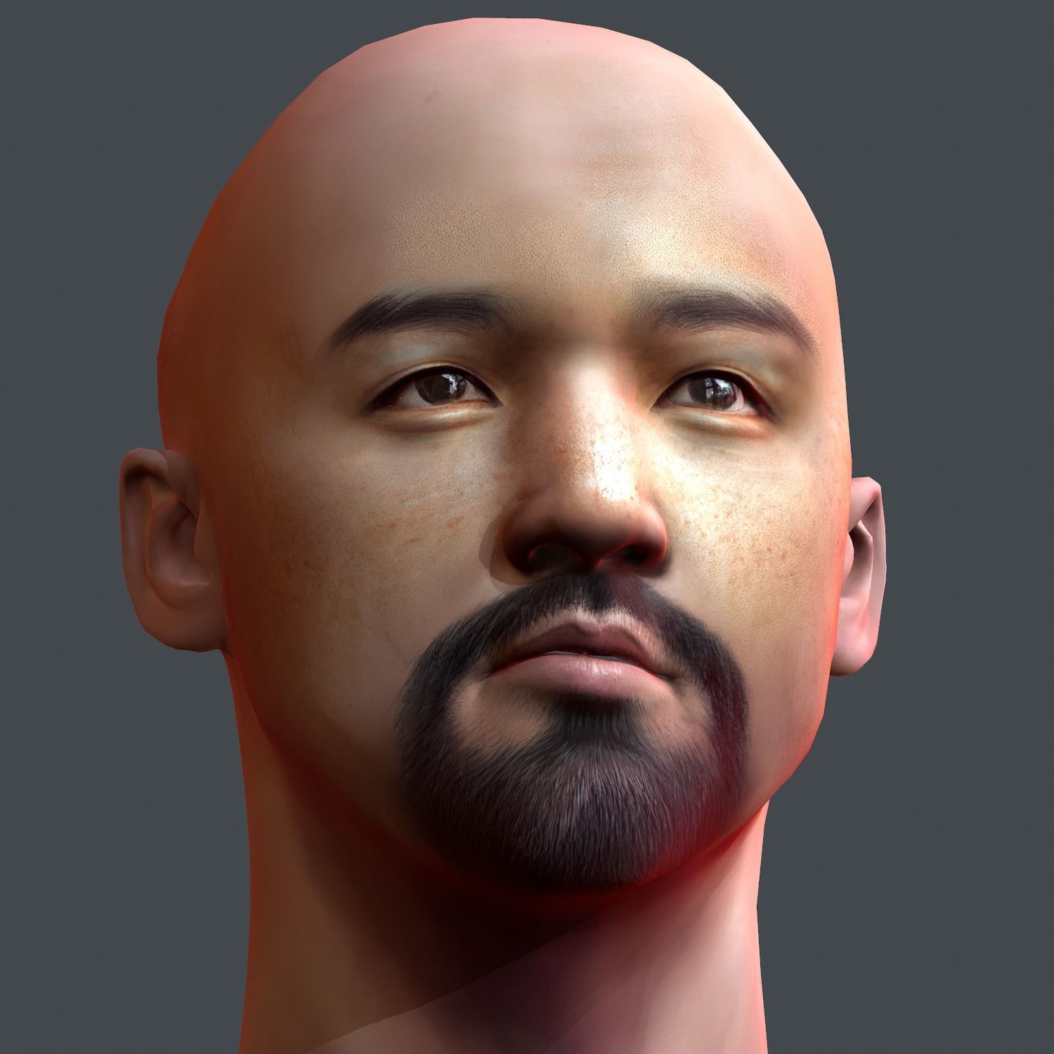 3D model Male head Asian male head PBR Realistic Perfect Head Low-poly VR / AR / low-poly | CGTrader