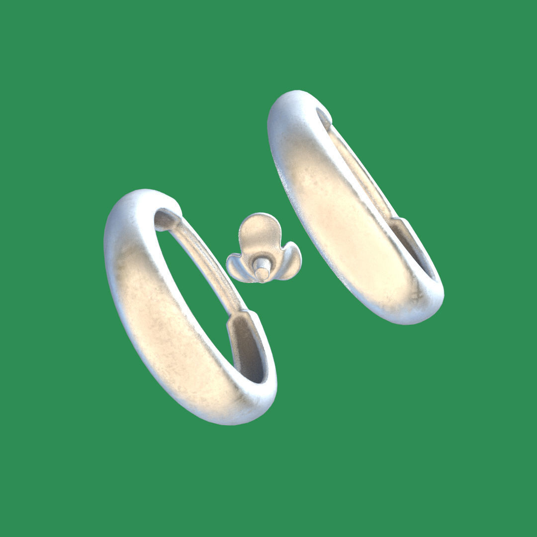 3D model Low poly model Piercing and Earrings VR / AR / low-poly | CGTrader