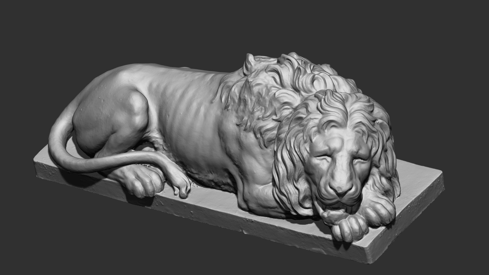 lion 3d print sculpture of 3D model 3D printable | CGTrader