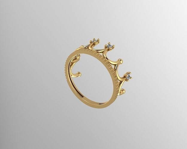 Ring Gold 3D model 3D printable | CGTrader