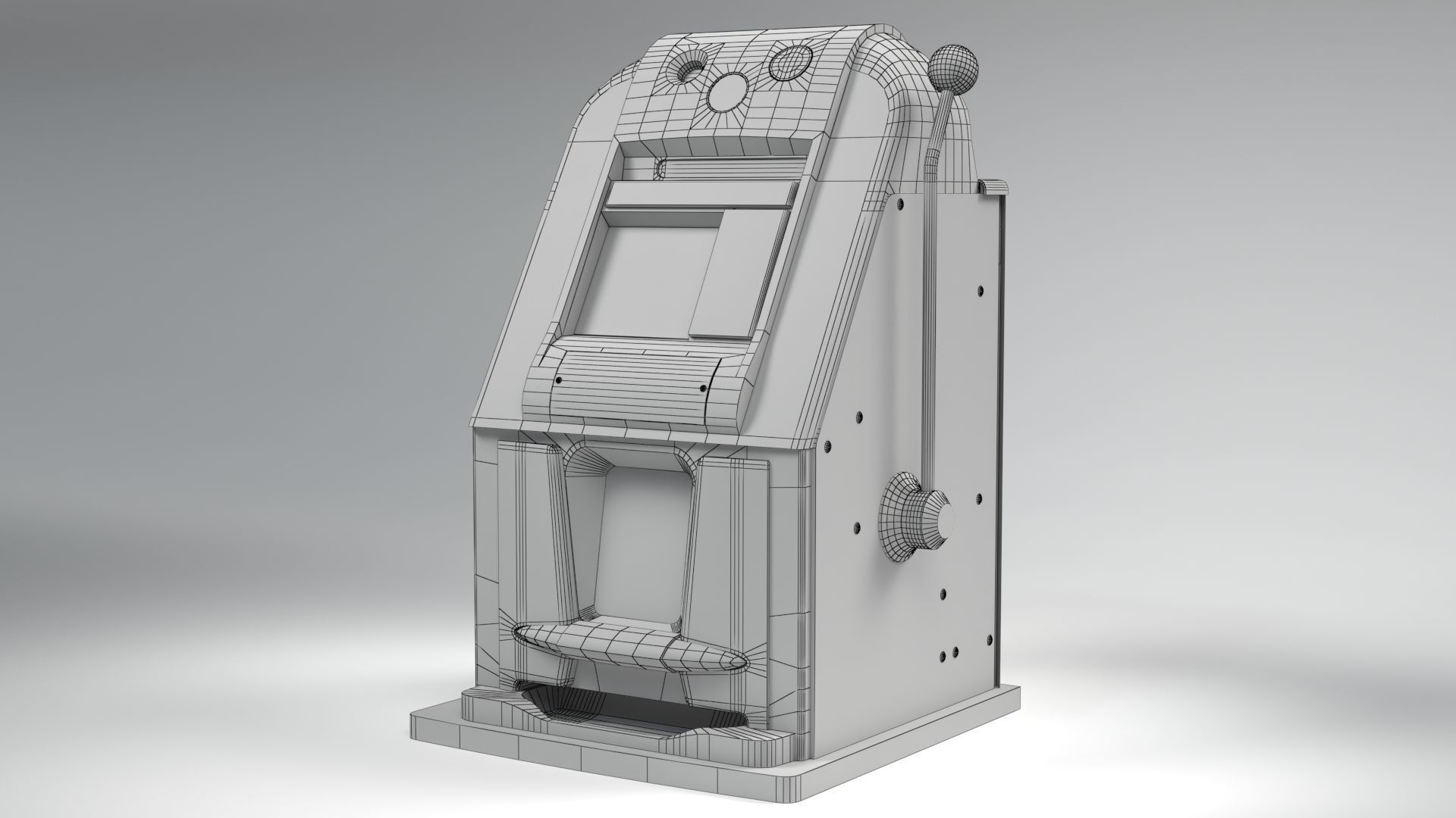 3D model Vintage Slot Fruit Machine VR / AR / low-poly | CGTrader