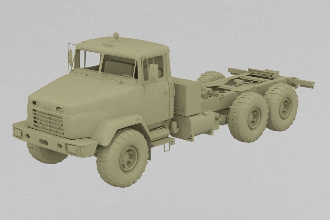 Kraz Truck 3D model 3D printable | CGTrader