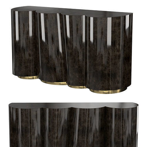 Colonnade Sideboard - Goatskin-Brass 3D model | CGTrader