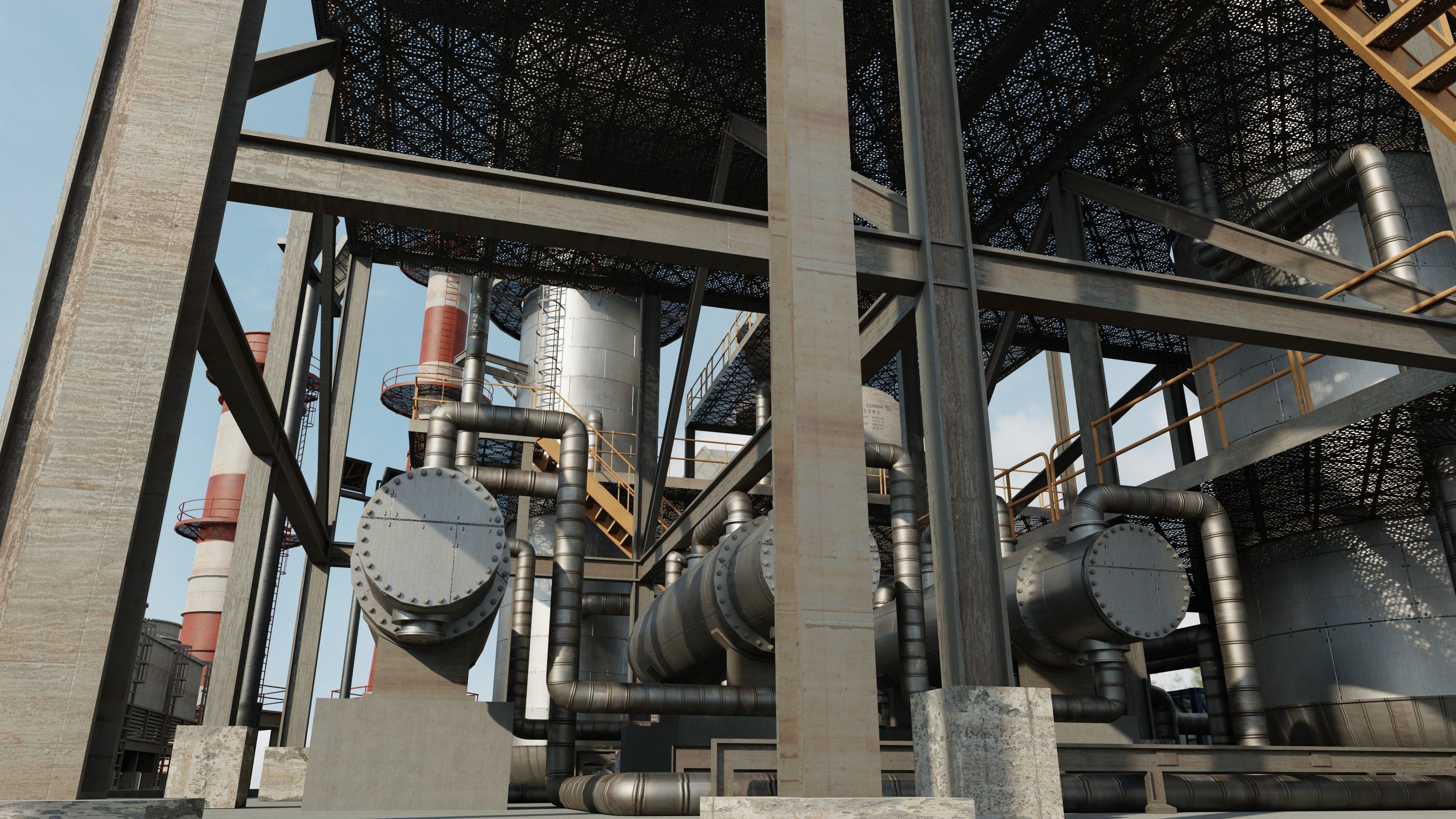 Refinery Unit Scene 3D model | CGTrader