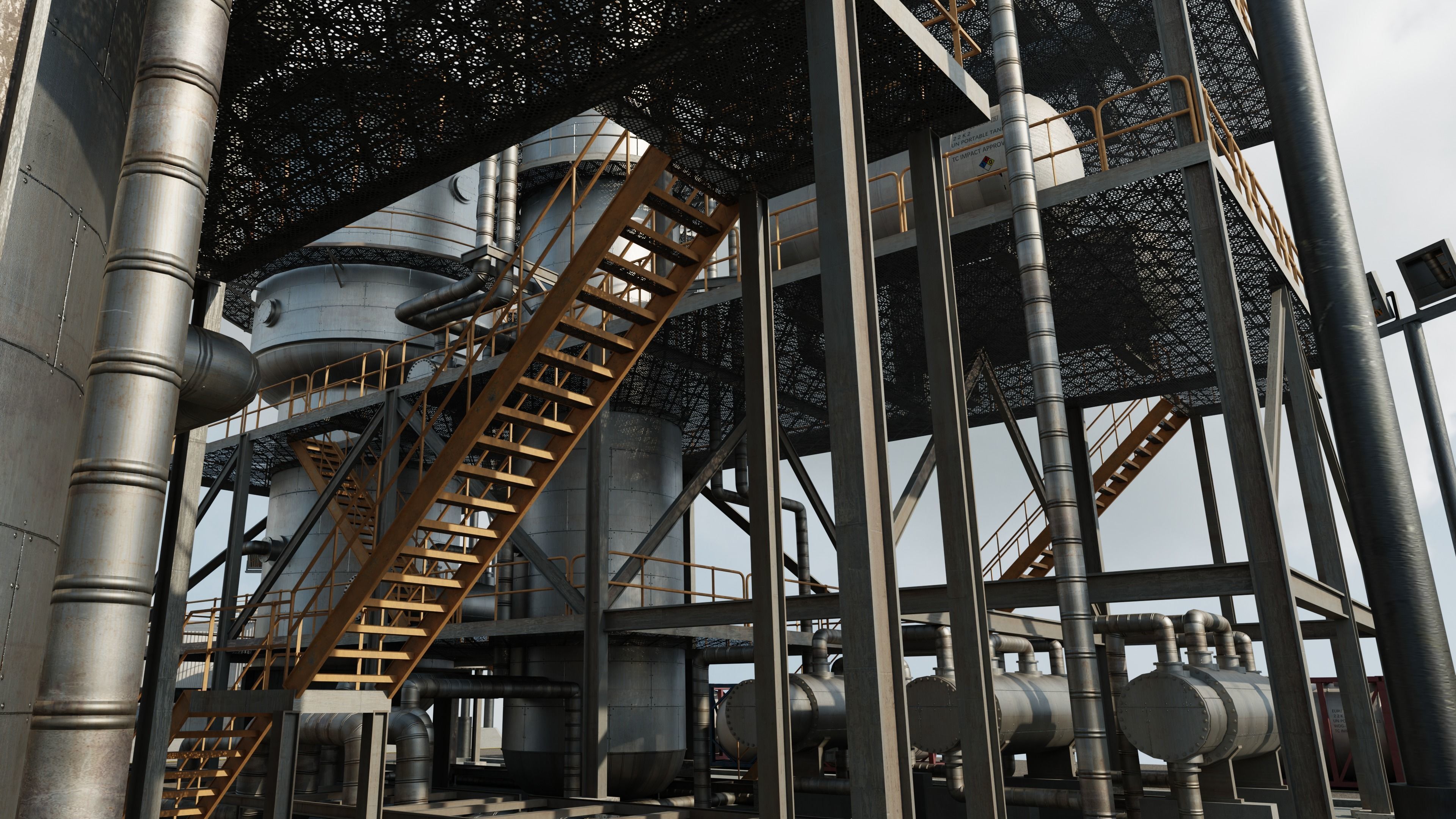 Refinery Unit Scene 3D model | CGTrader