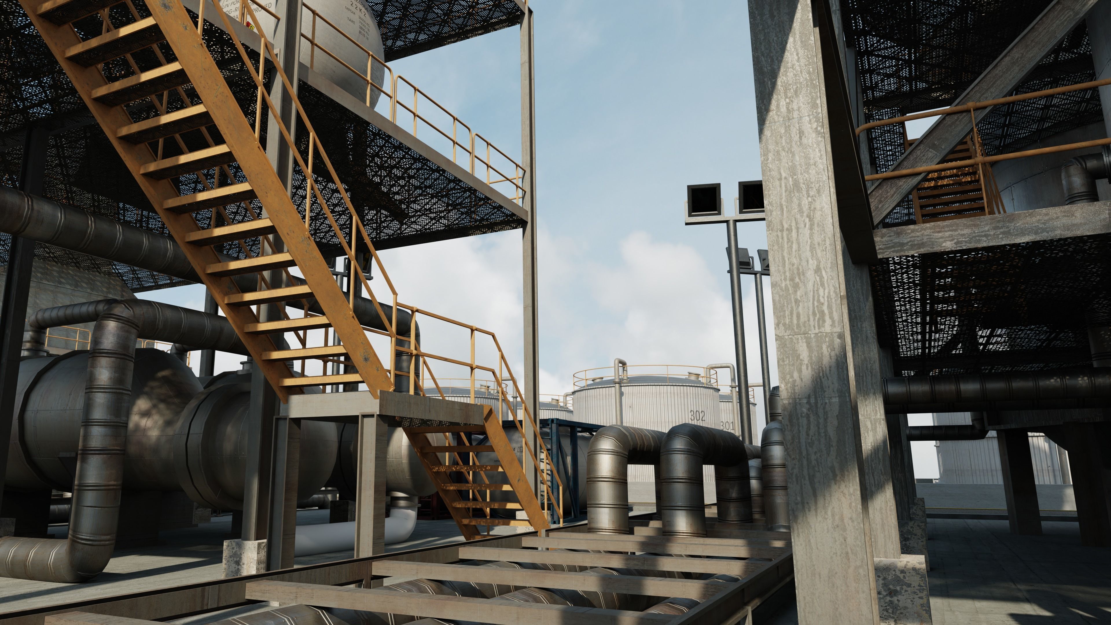 Refinery Unit Scene 3D model | CGTrader
