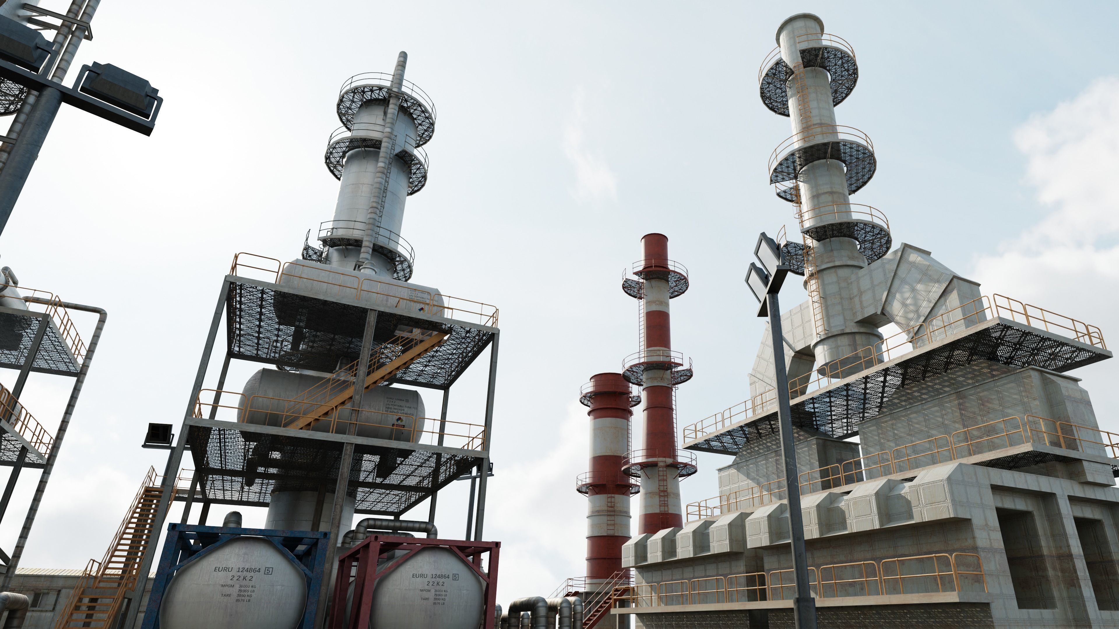 Refinery Unit Scene 3D model | CGTrader