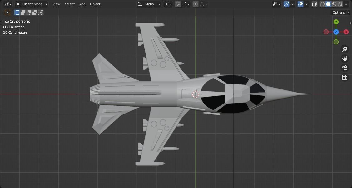 3D model Fighter airplane VR / AR / low-poly | CGTrader