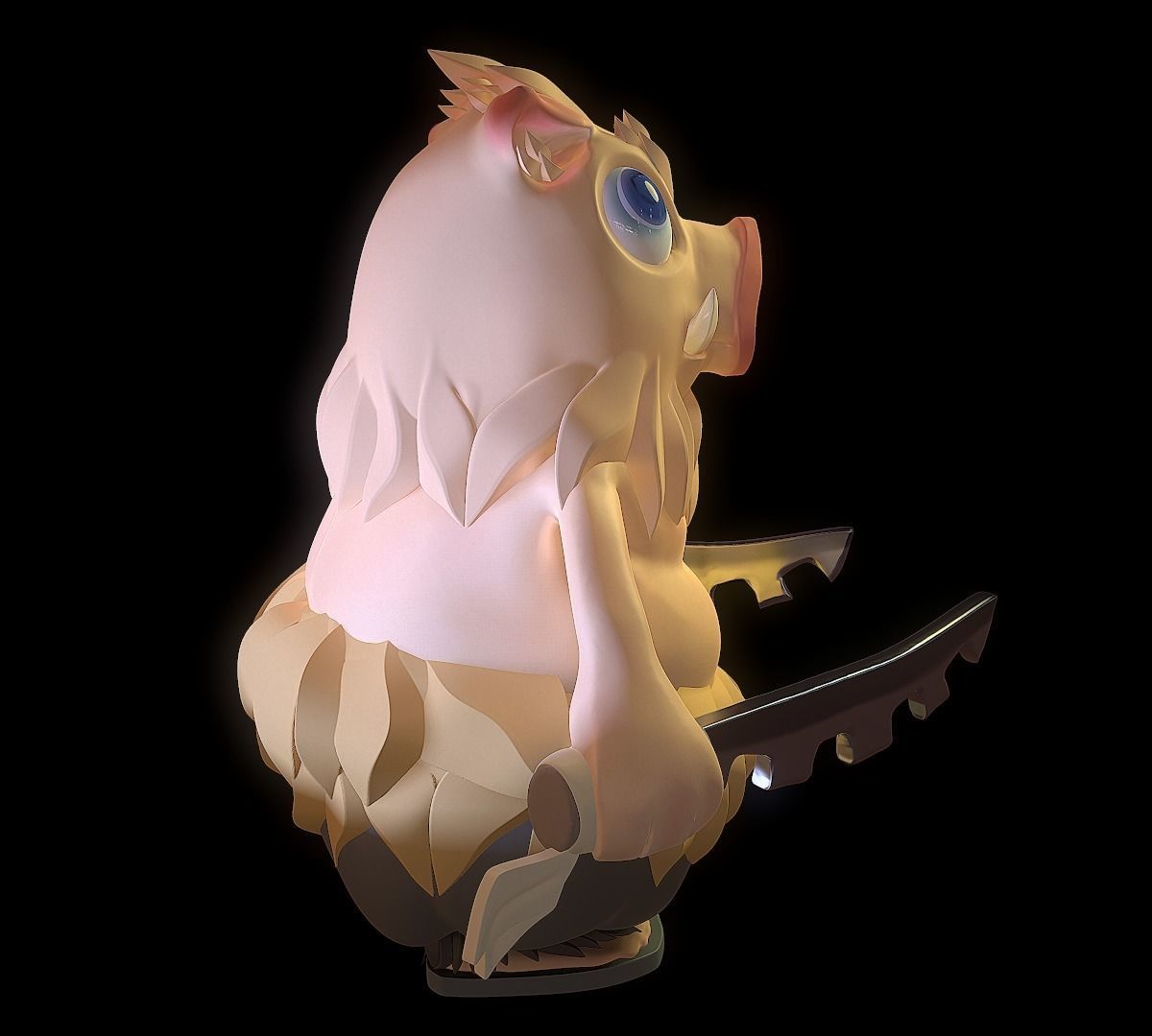 Hashibira inosuke from demon slayer 3D model 3D printable | CGTrader