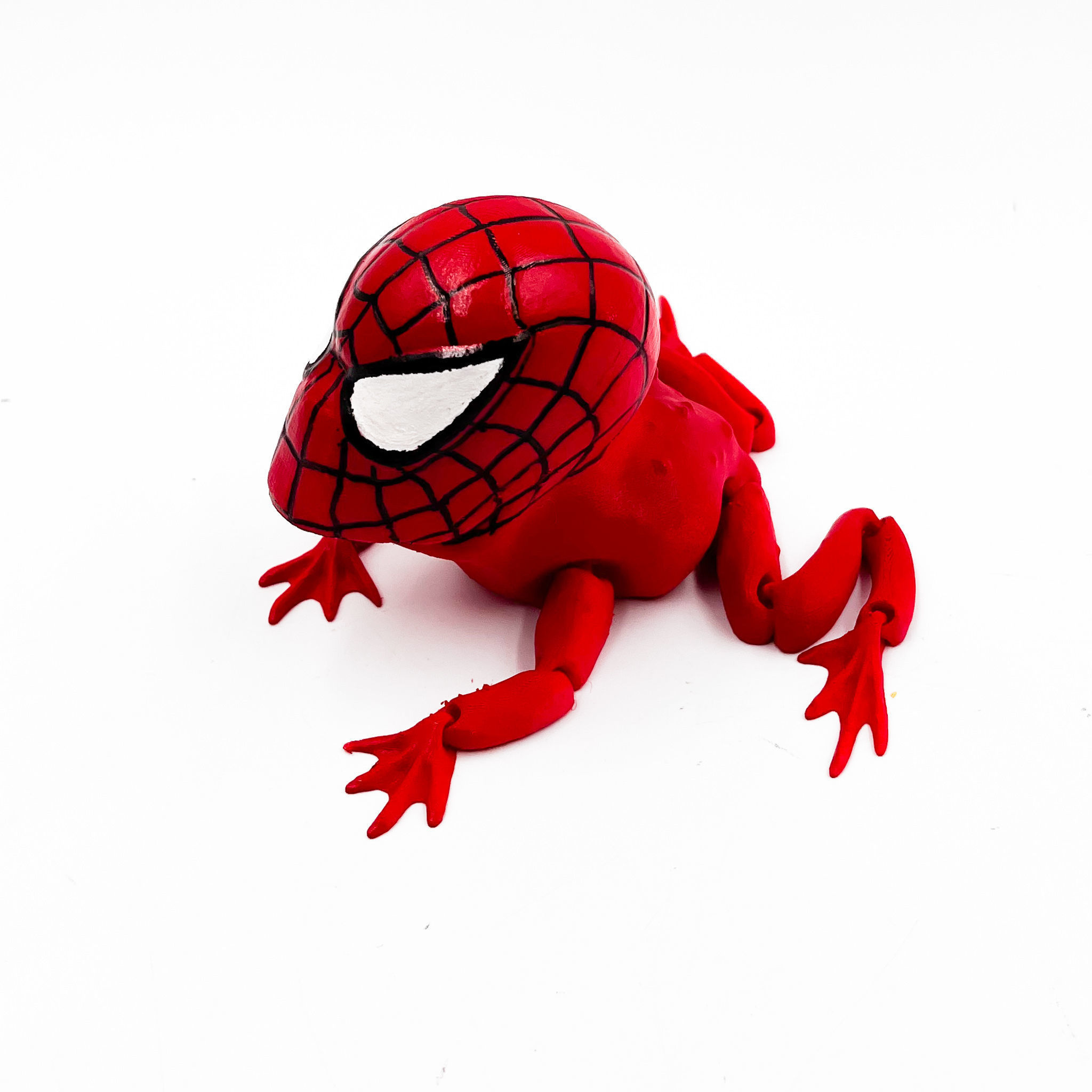 SpiderMan Flexi Toad Frog articulated no supports 3D model 3D printable ...