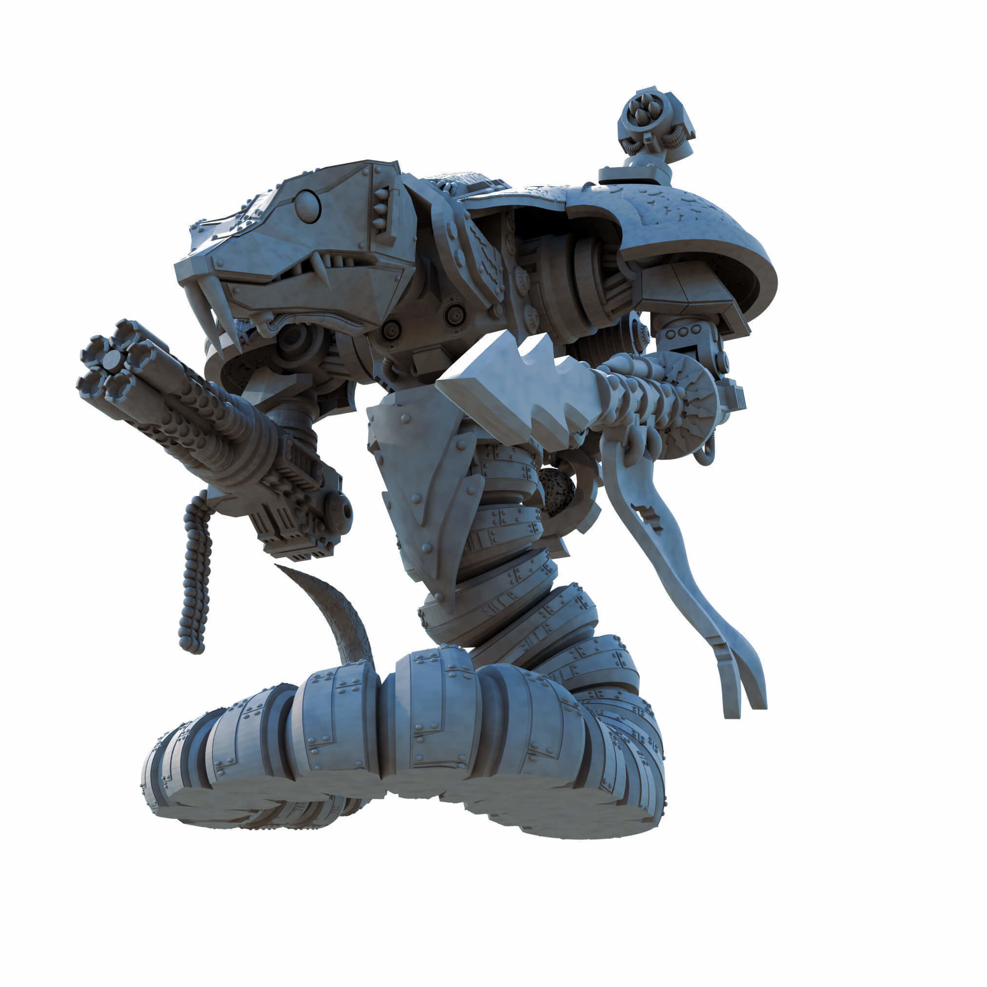 Snake Demon War Knight Sci Fi War Game Proxy 3D model 3D printable ...