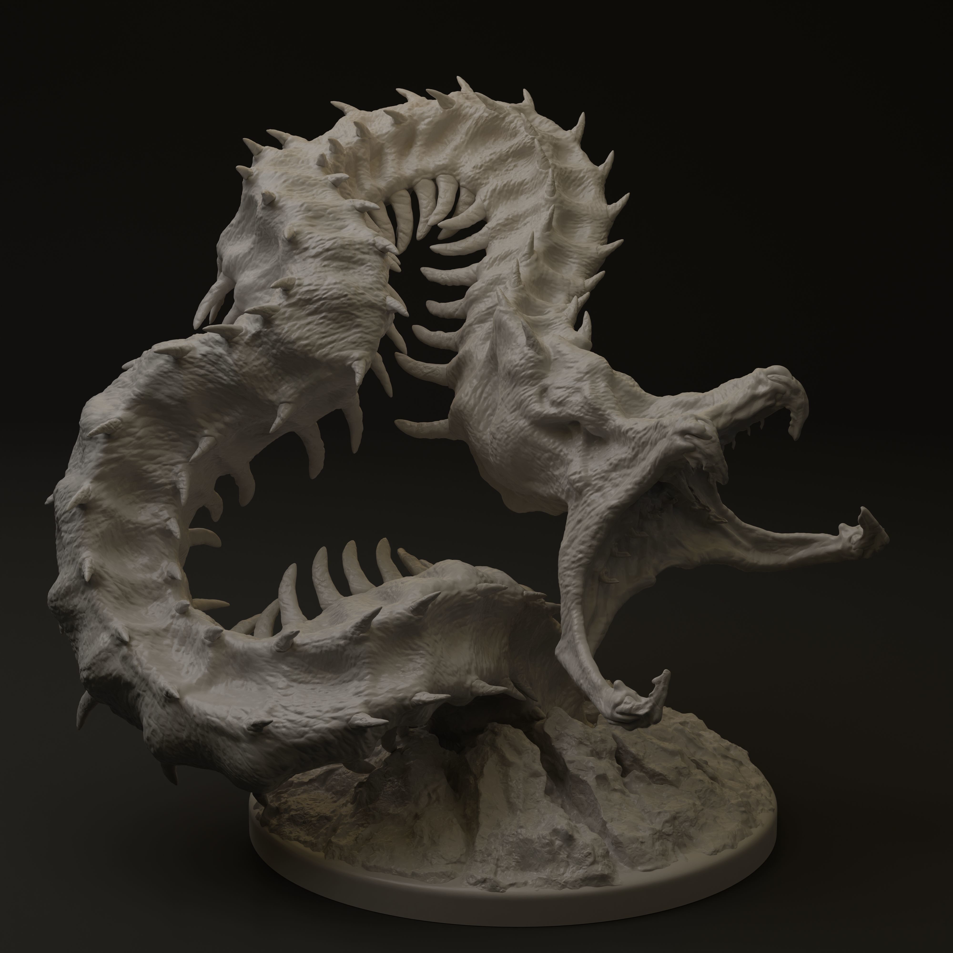 Wurm creature for 3d printing 3D model 3D printable | CGTrader