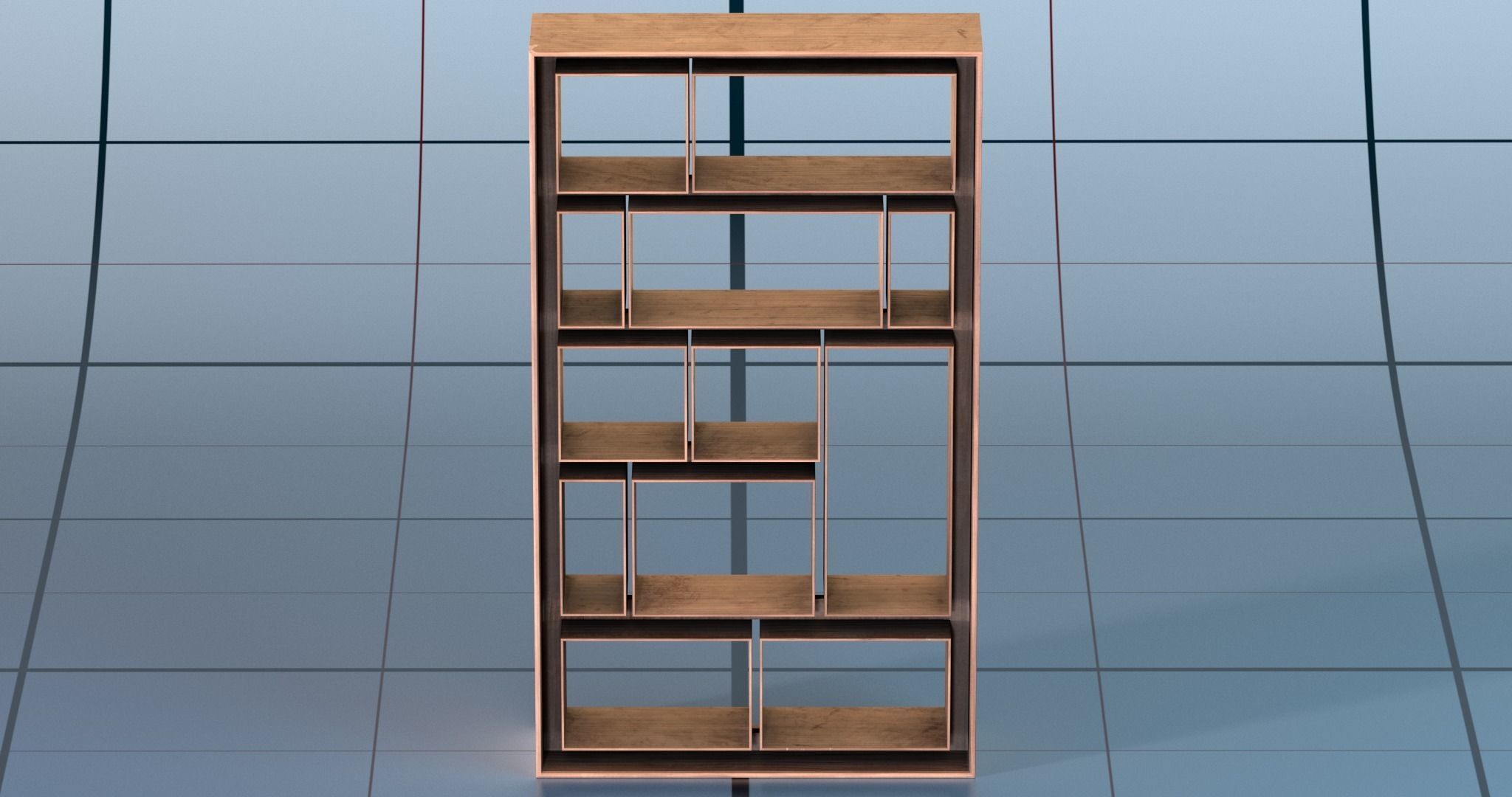 Bookshelf PBR bookcase 3D model | CGTrader