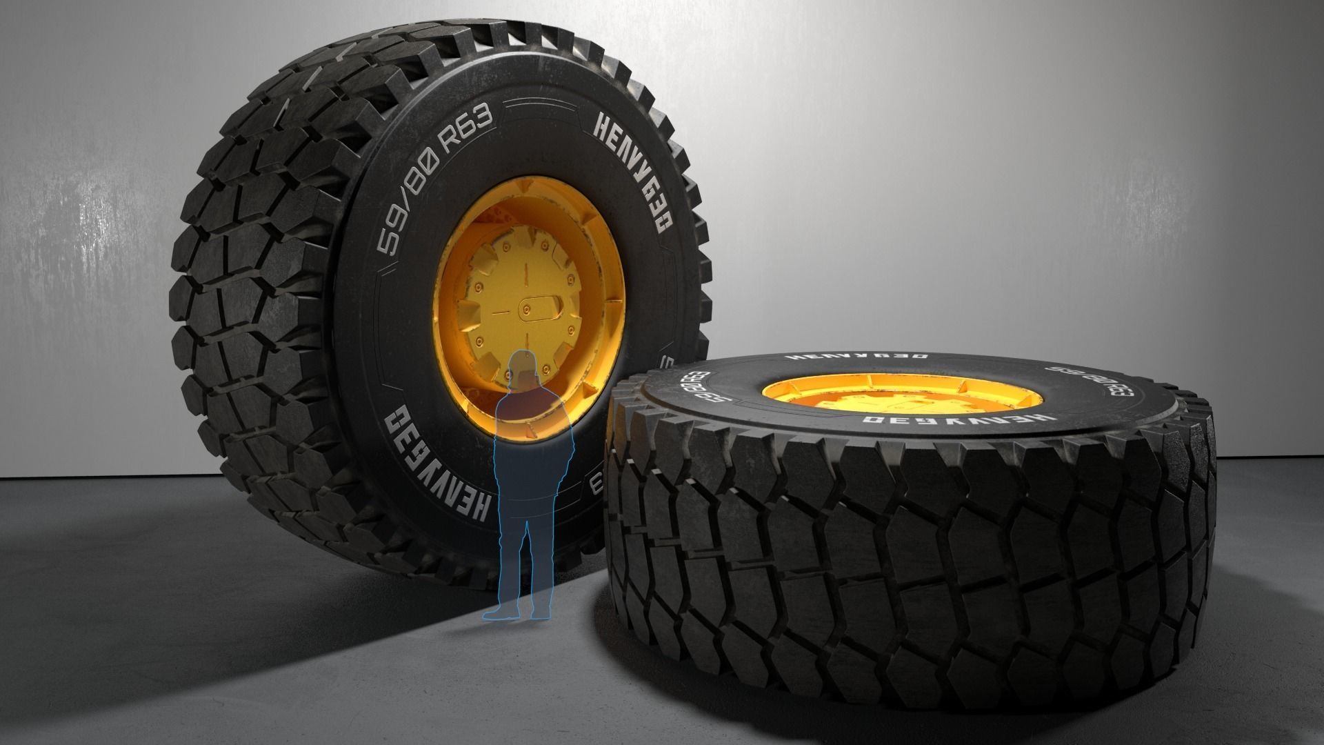 5980R63 High poly tire 3D model 3D model | CGTrader