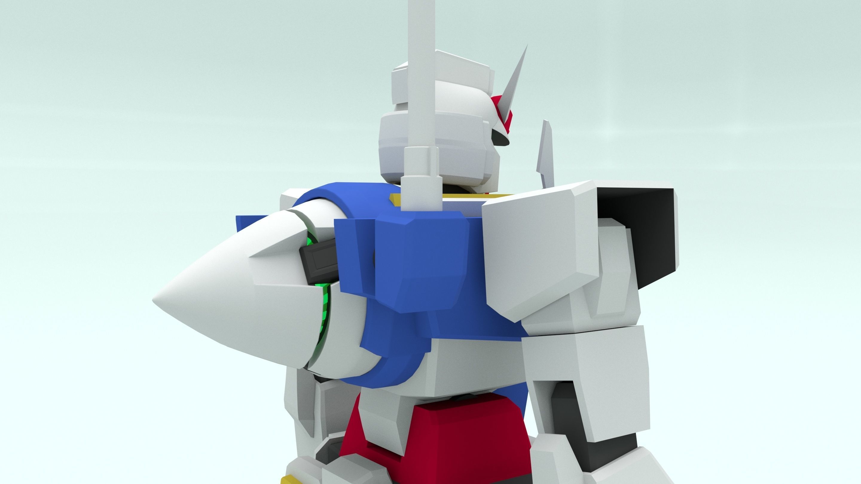 GN-000 O Gundam Typ-ACD 3D model | CGTrader
