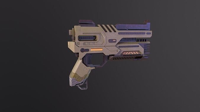 3D model AAA Gun game-ready VR / AR / low-poly | CGTrader