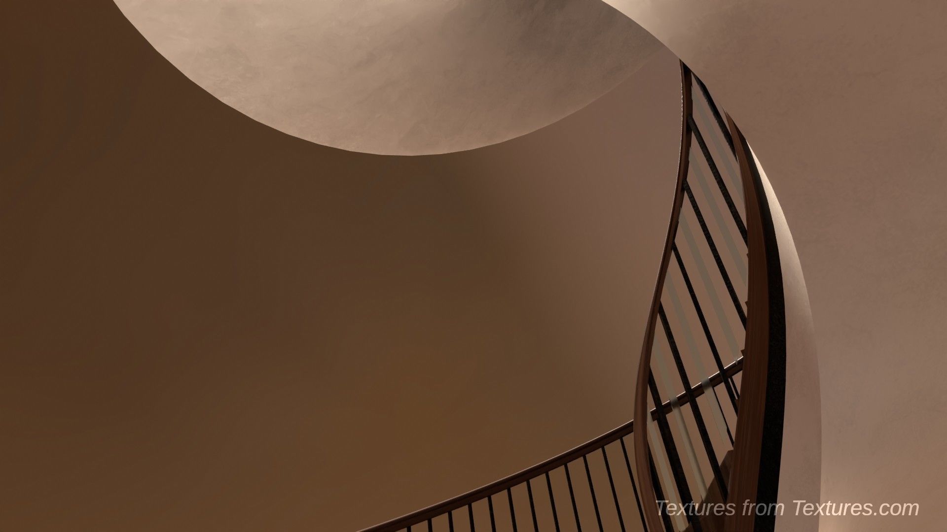 Spiral Staircase with NPR Textures 3D model | CGTrader