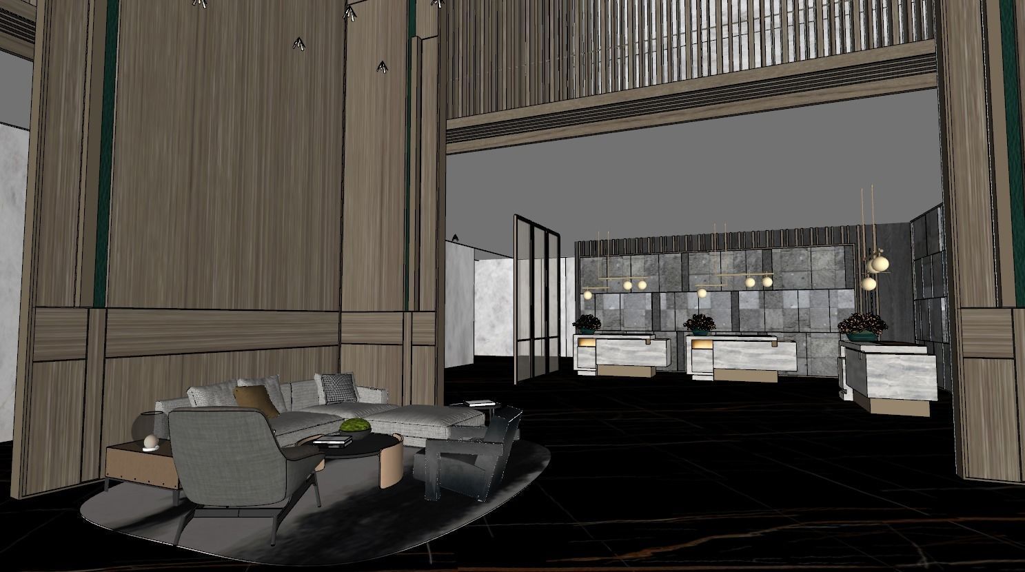 Luxury Lobby Interior 3D model-1 3D model | CGTrader