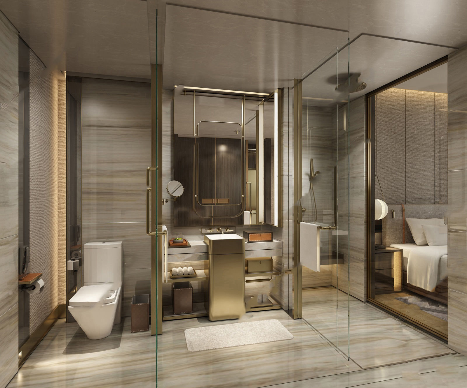 Free Hotel Room 3D SKP model free 3D model | CGTrader