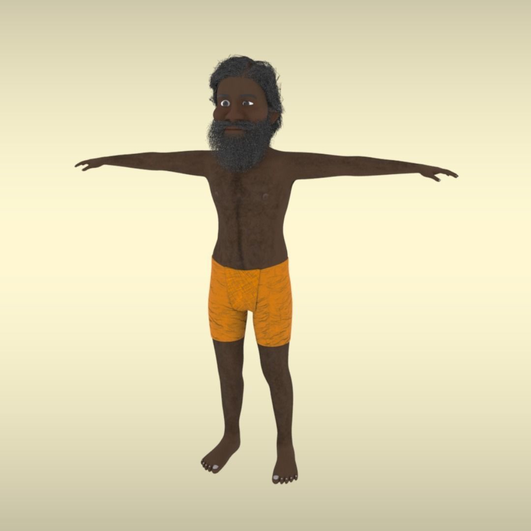 Baba Ramdev free VR / AR / low-poly 3D model rigged | CGTrader