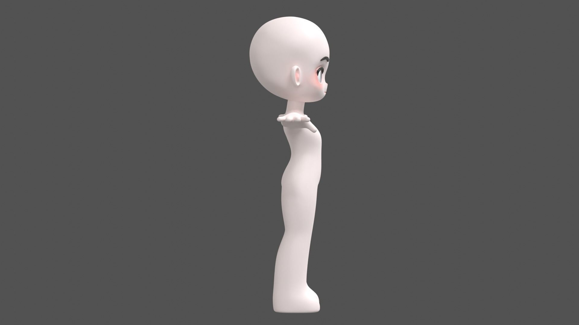 Base Model Cartoon Character Low-poly 3D model | CGTrader