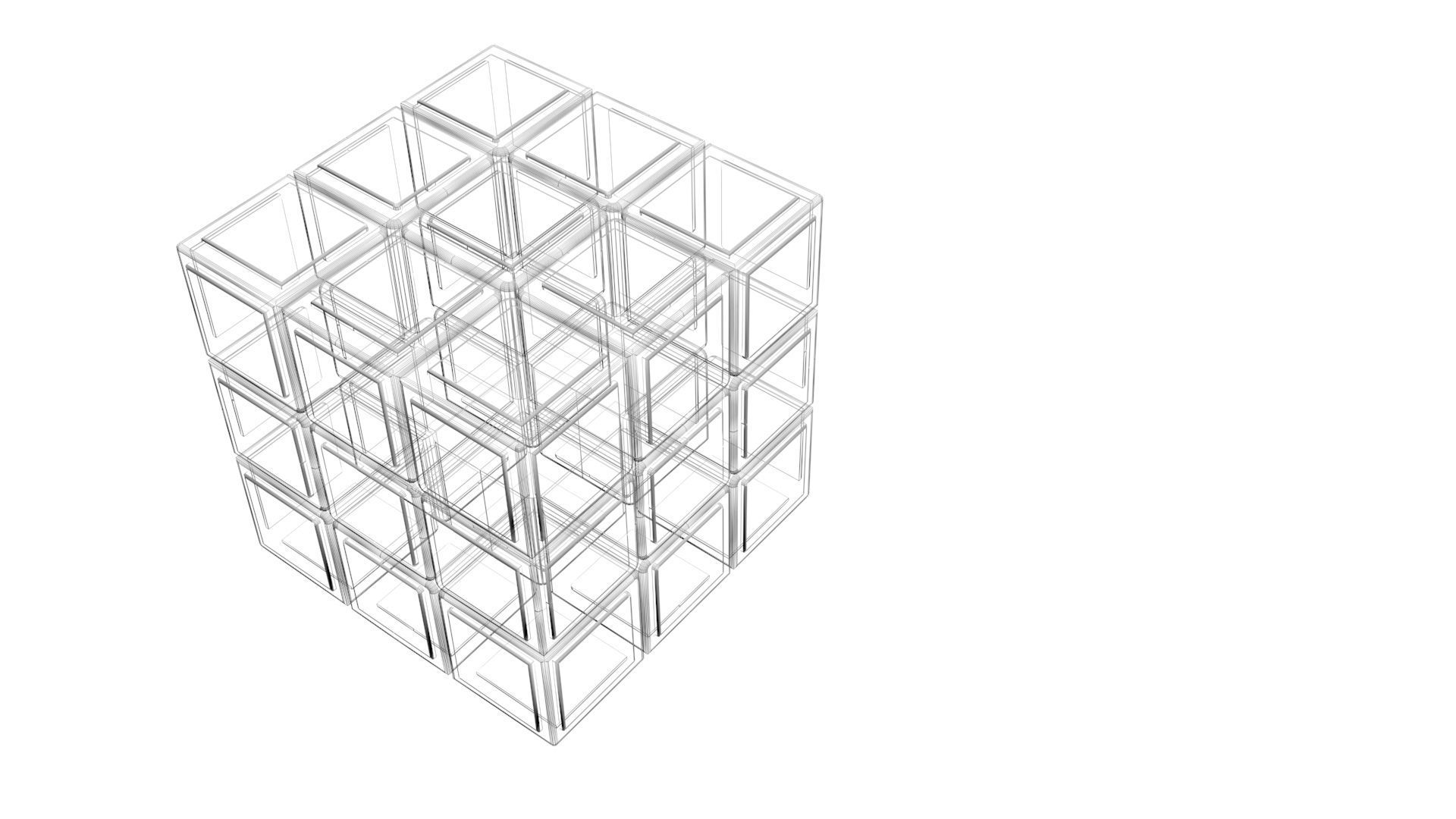 LED Rubiks Cube 3D model | CGTrader